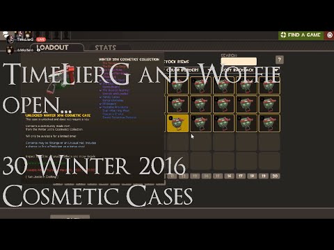 Steam Community :: Video :: TF2: Unboxing 30 Winter 2016 Cosmetic Cases