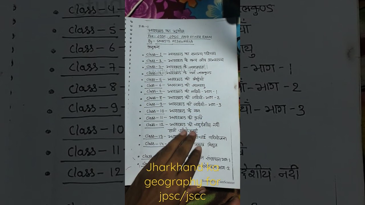 jharkhand ka geography for jpsc/jscc
