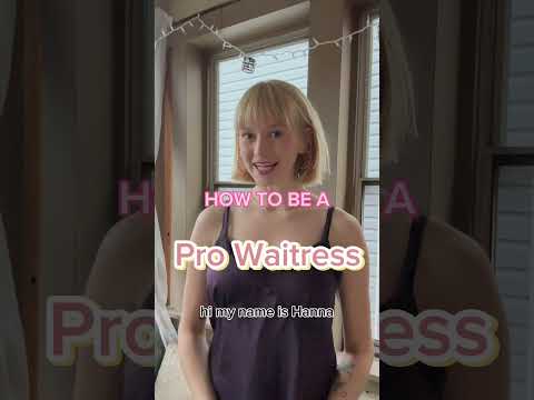 How to be a PRO waitress! #comedy #restaurant #server #industry