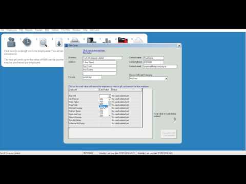 Purchasing Me2You gift cards through Thesaurus Payroll Manager