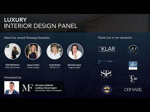 Luxury Interior Design Panel | FULL EVENT | Greenwich, CT