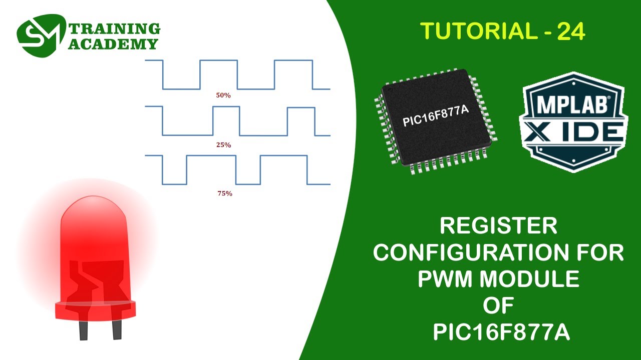 PWM Register configuration for  PIC16F877A microcontroller