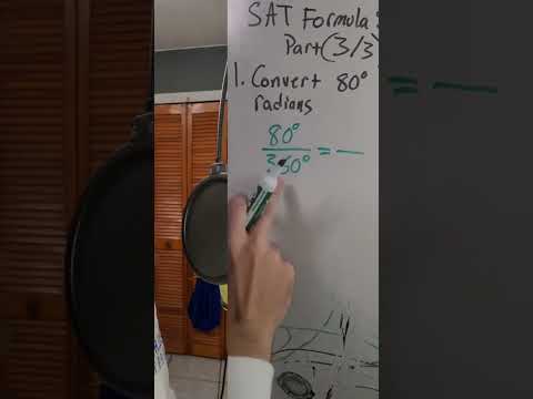 Convert Radians to Degrees EVERYTIME With This Equation #math #sat #radians #degree #shorts
