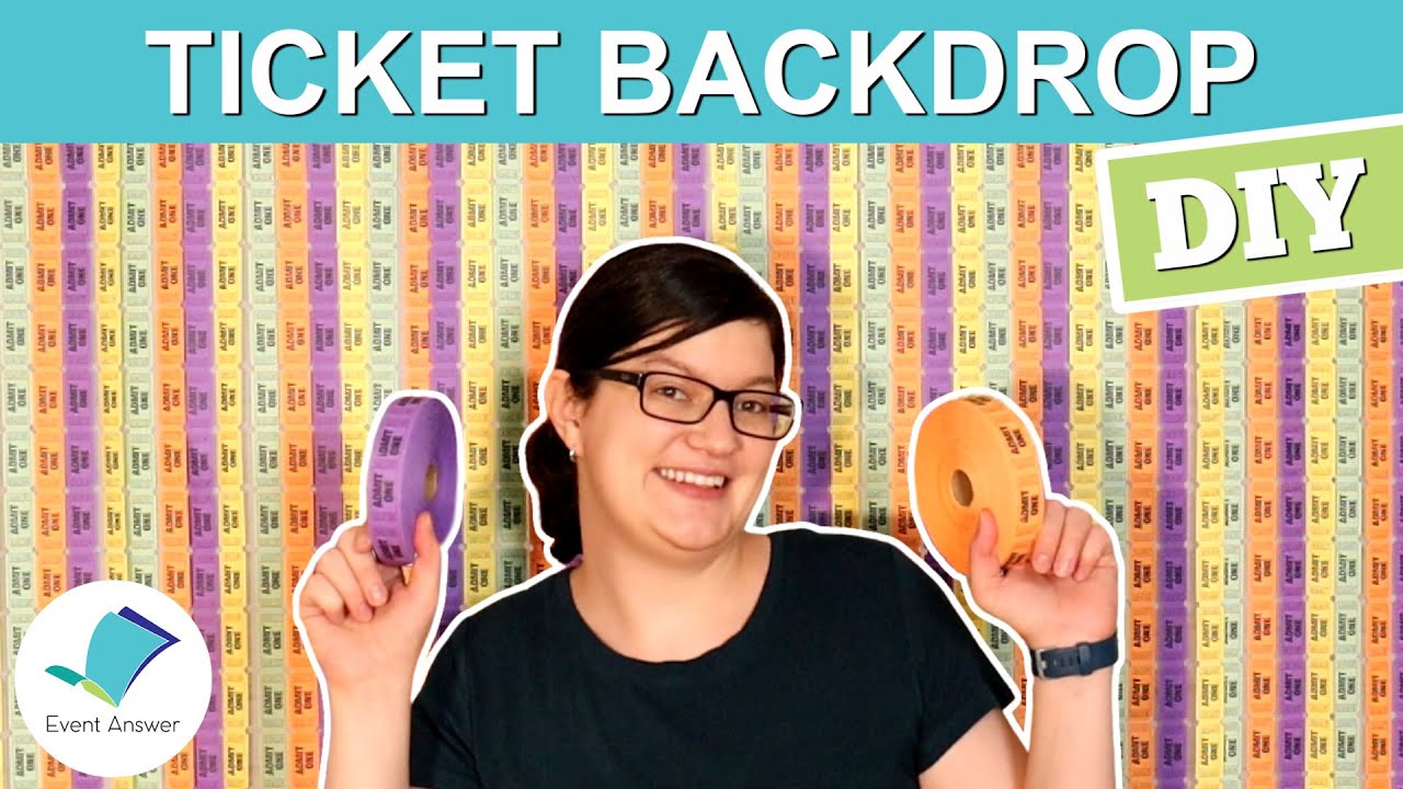 DIY Carnival Ticket Backdrop