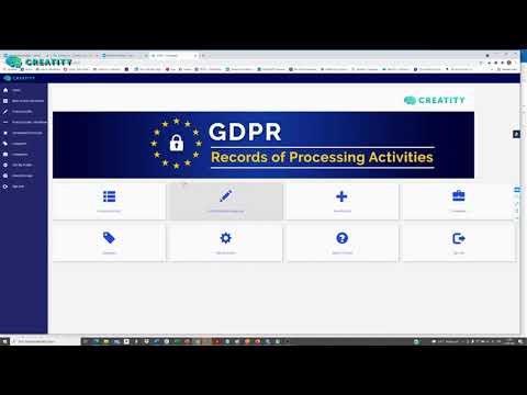 Creatity - GDPR Records of Processing Activities