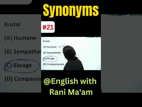 Brutal || A Word Synonyms || Synonyms || UC LIVE