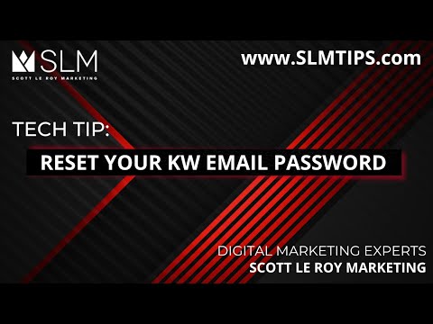 KW Tech Tip - Reset Your KW Email Password