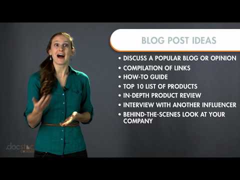 Ideas For Blog Posts - Business Writing & Grammar