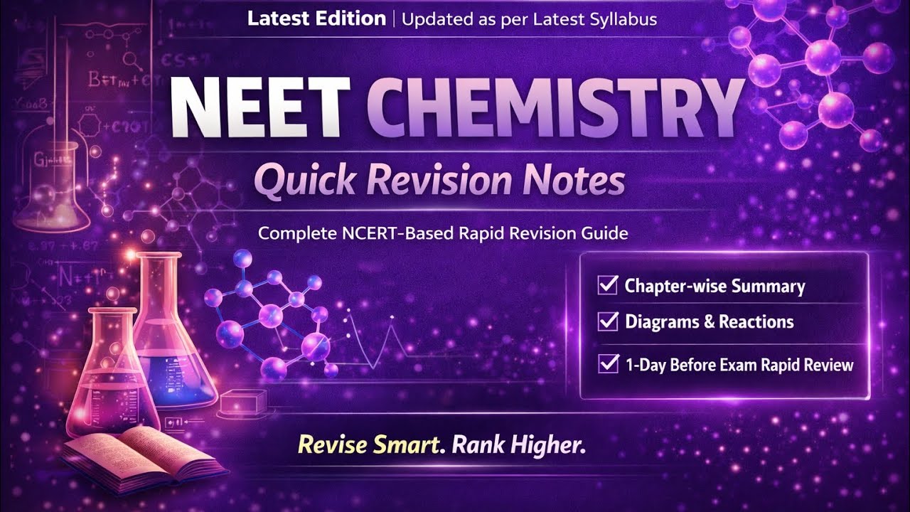 Chemistry Quick Revision Notes eBook 📘 | Complete Short Notes PDF Download