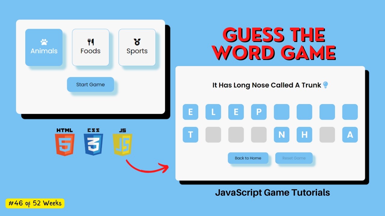 Creating an Interactive Word Guessing Game with HTML, CSS, and ... Creating an Interactive Word Guessing Game with HTML, CSS, and ...