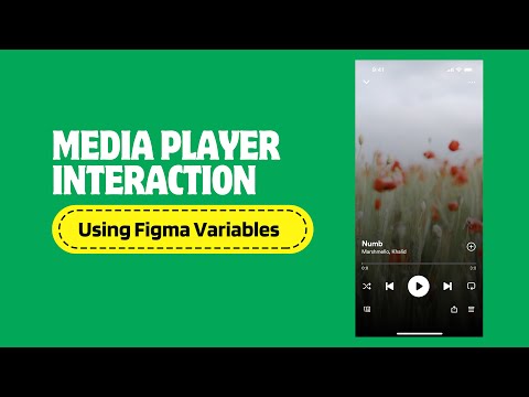 Media player interaction in Figma using variables