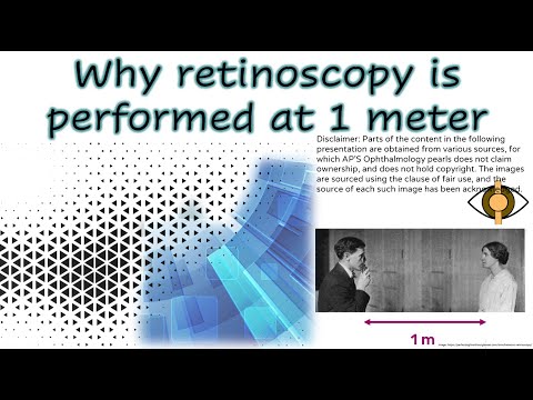 Clinical refraction 2 │Why retinoscopy is performed at 1 meter