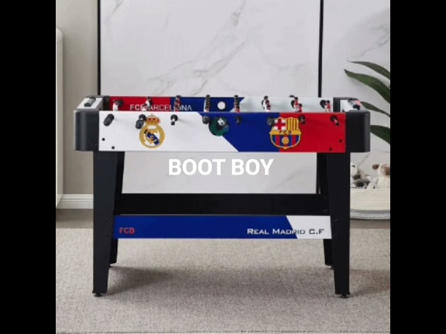 Foosball Table - BOOT BOY BB 123 IN Black Foosball Soccer Table - Black ...