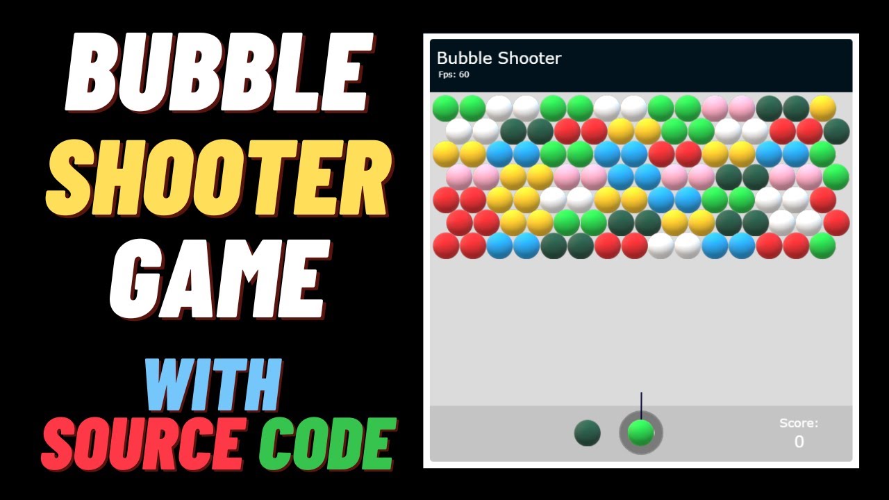 How to Make JavaScript Bubble Shooter Game Project Tutorial | Learn JavaScript Project