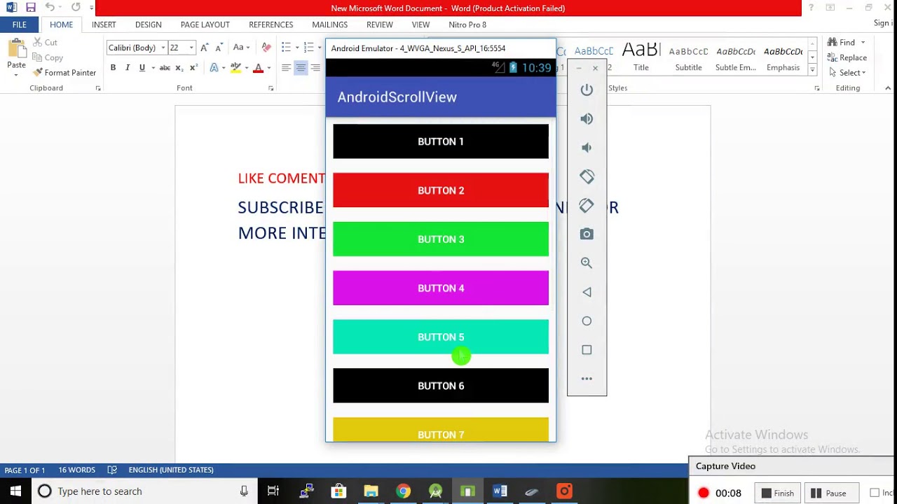 Android ScrollView Tutorial With Example