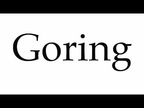How to Pronounce Goring