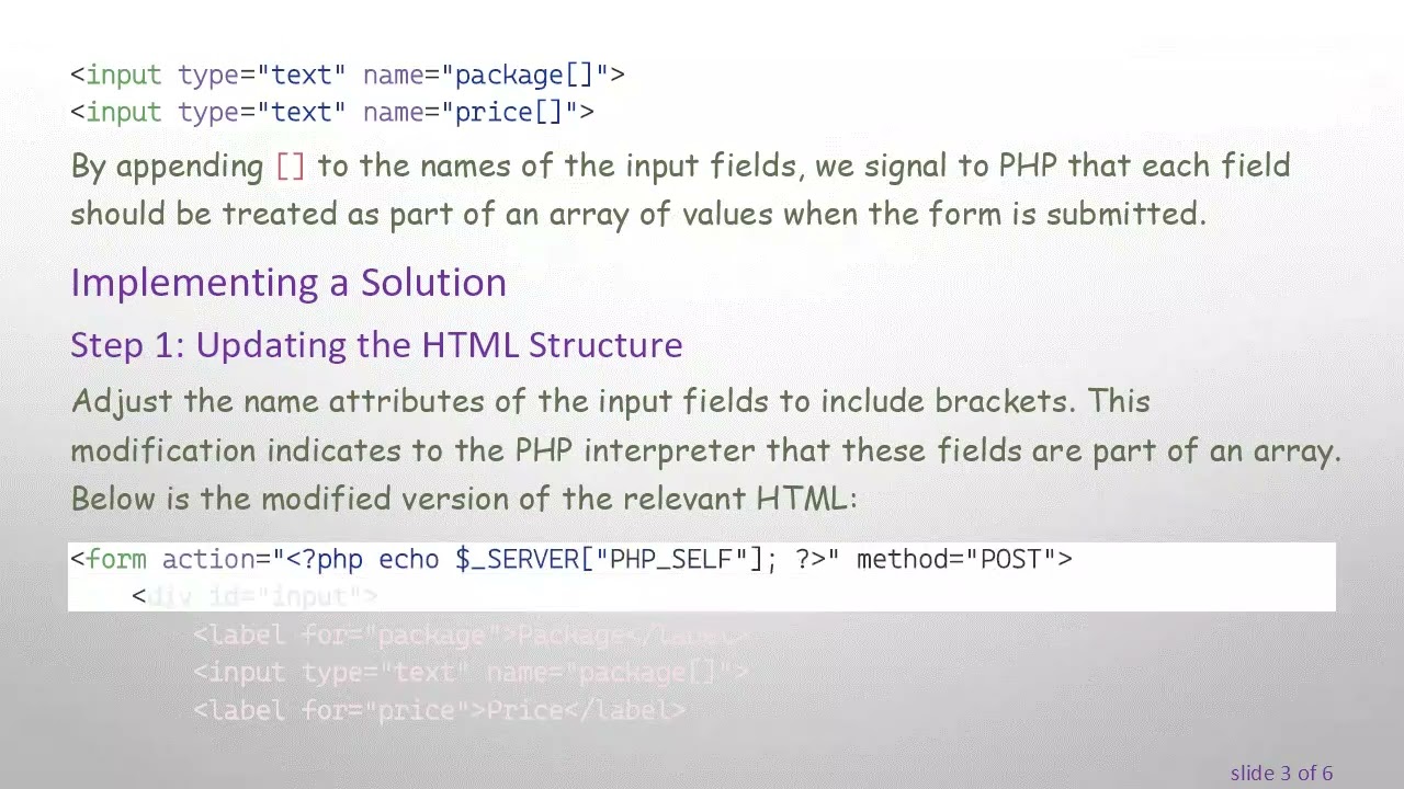 Effectively Handling Multiple Input Fields in PHP with POST Data