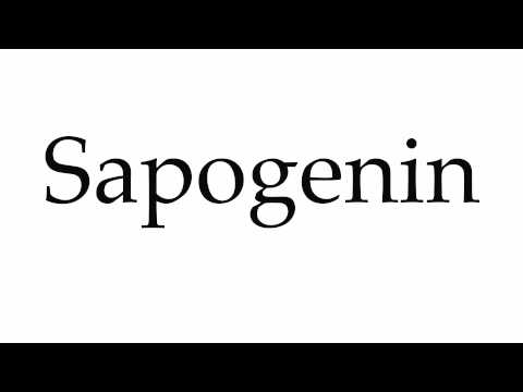 How to Pronounce Sapogenin