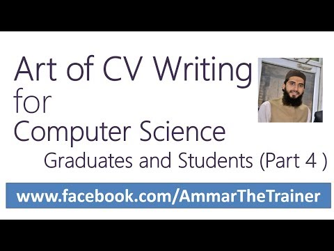 Art of CV Writing for Computer Science Graduates and Students - Part 4