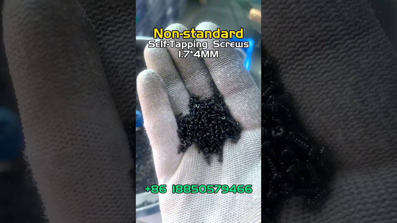 1.7*4MM Pan Head Flat-Tail Self-Tapping Screw#customfasteners #automobile #fastener #jewelry #screw