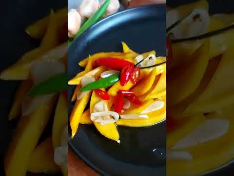 🇵🇭 Satisfying 𝐏𝐢𝐜𝐤𝐥𝐞𝐝 𝐌𝐚𝐧𝐠𝐨 / 𝐁𝐮𝐫𝐨𝐧𝐠 𝐌𝐚𝐧𝐠𝐠𝐚 #shorts #easy #cheap #sidedish #delish #tasty #colorful