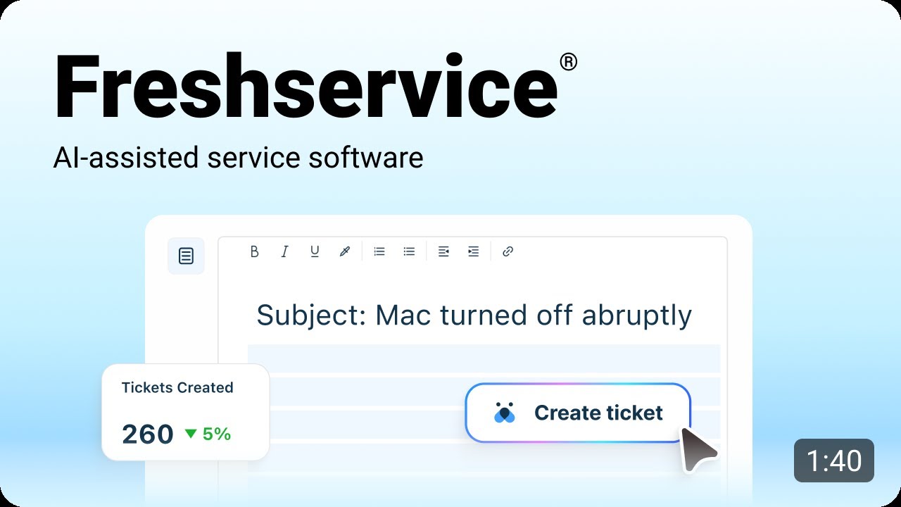 Introducing Freshservice