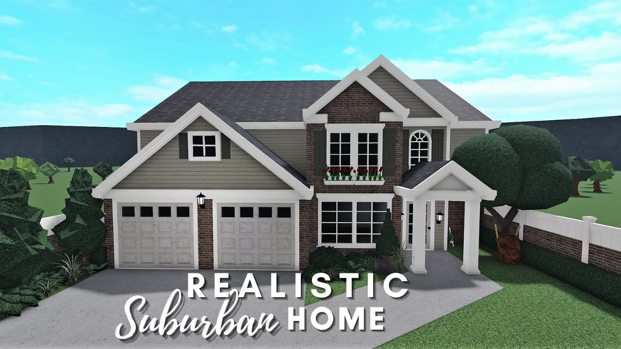 Bloxburg: Realistic Suburban Home | House Build| Roblox