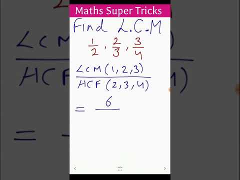 Find LCM of Fraction Numbers #pi2infinity