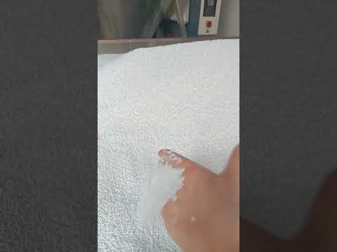 PET plastic particle production.