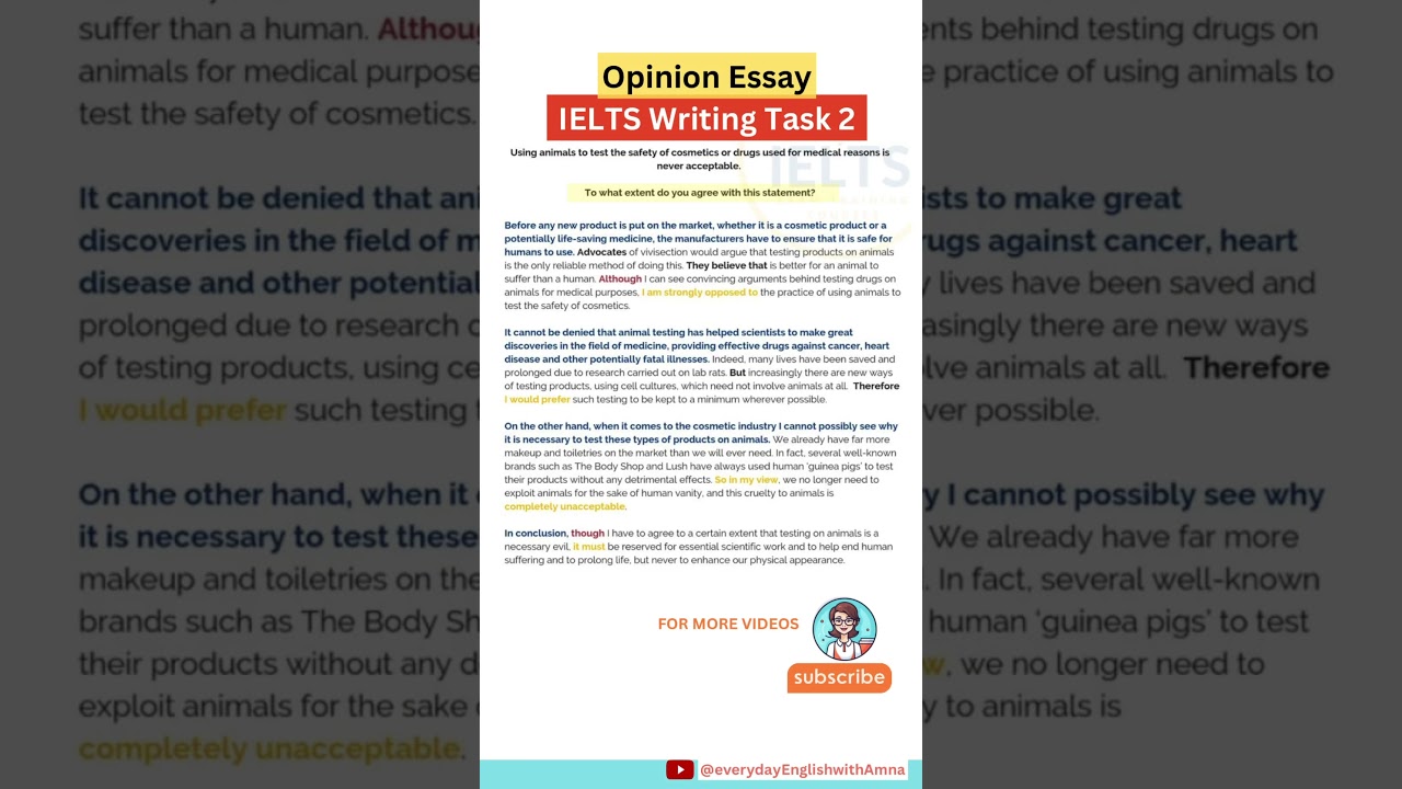 New IELTS Essay Writing Task 2 ideas🌟| IELTS General & Academic | #english #ielts #writing