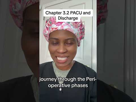 Ch 3.2. PACU Post Anesthesia Care Unit & Discharge of surgical patient @noelamoggamd #anesthesia