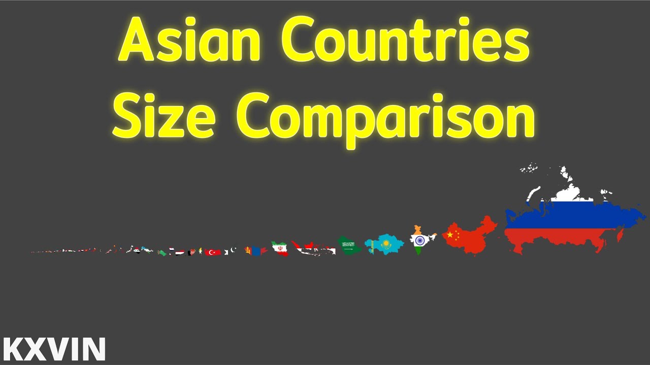 Asia Size Comparison By Land Area | Kxvin
