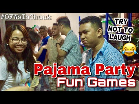 FUNNY PAJAMA PARTY INDOOR GAMES | Joradventure Channel