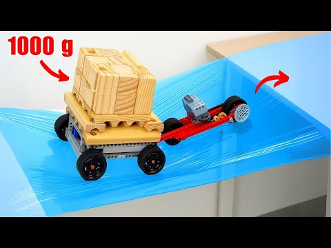 Building LEGO Car Pull 1000g Wood Up Nylon Bridge | Smart Lego