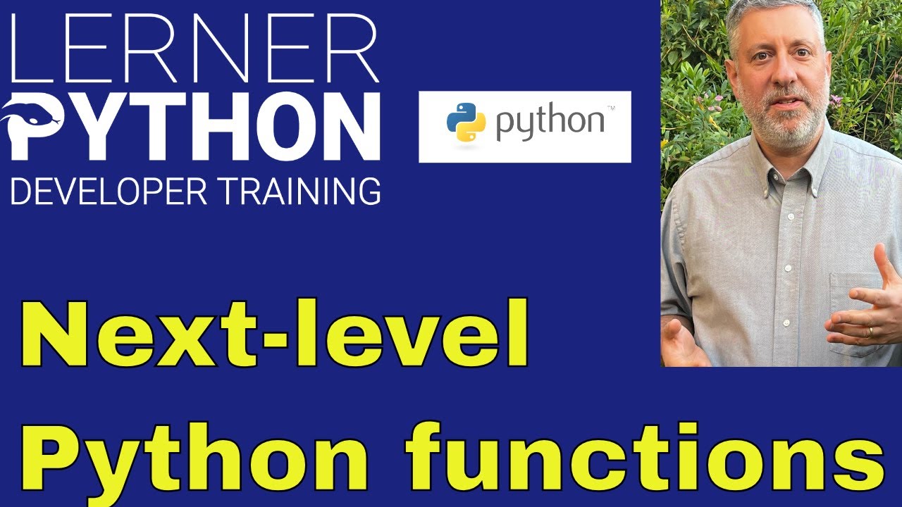 Python for non-programmers, lesson 13: Advanced functions