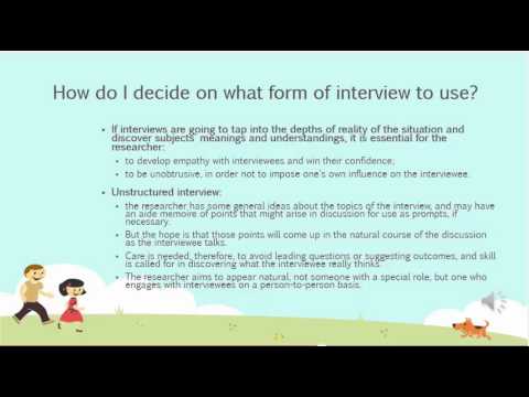 Research Methods-Interviews