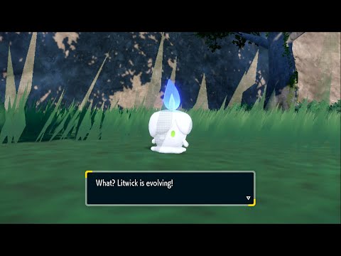 Shiny Litwick Evolving -Pokémon Scarlet