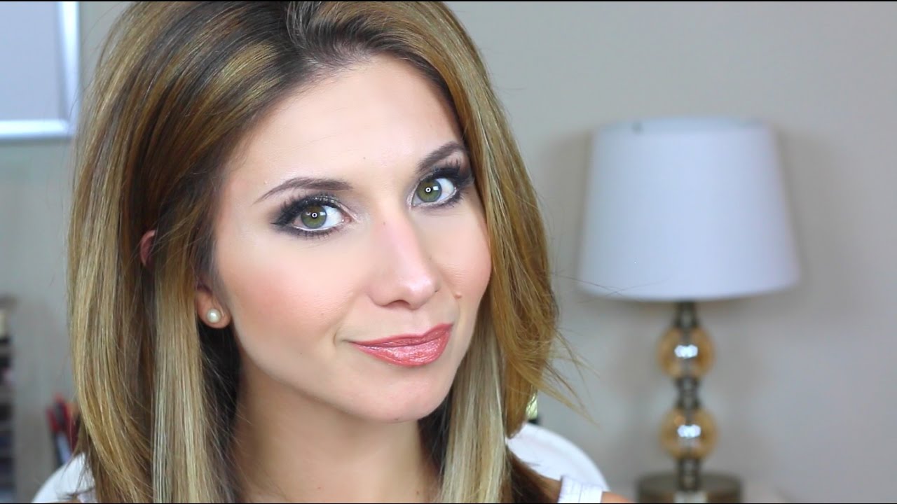 GRWM Holiday Party Makeup Look Tutorial | Glitter Smokey Eye