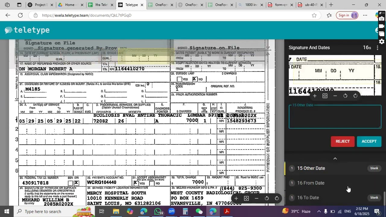 Teletype Data Entry project