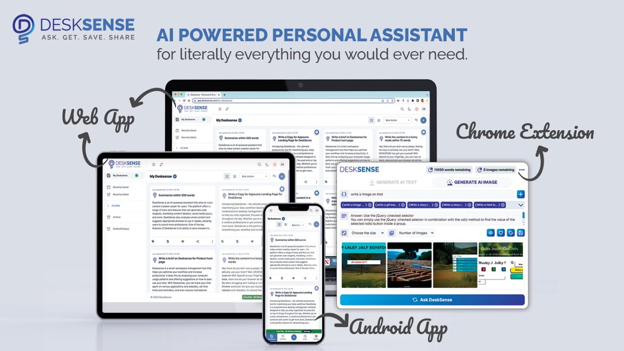 Introducing DeskSense - The AI-powered Personal Assistant 🔥