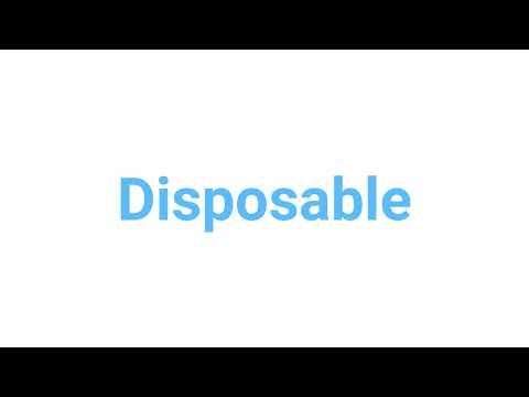 How to Pronounce disposable #disposable #english #words