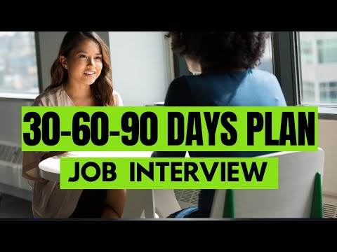 How to Answer 30 60 90 Days Plan | Job Interview Question
