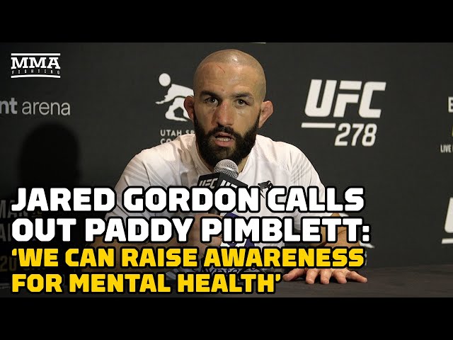 Jared Gordon hopes to raise awareness with potential Paddy Pimblett fight