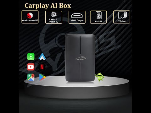 CP-508 CarPlay Smart Box ,Qualcomm 6125 , 8-core , much faster !!! Mini HDMI out 4G LTE & TF Card