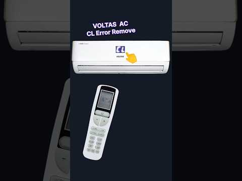 VOLTAS AC CL Error Code || CL error problem solved in voltas ac #voltasac #clerror #cl #error