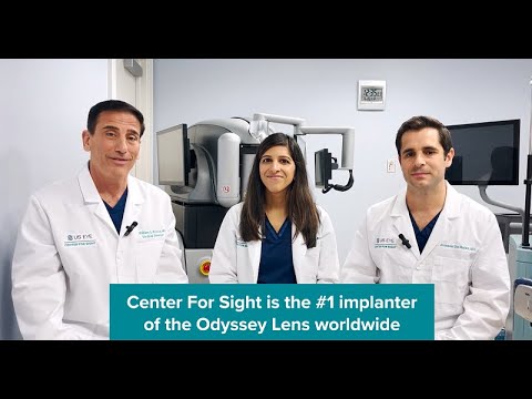 Tecnis Odyssey IOL at Center For Sight - #1 Implanter of the Odyssey IOL worldwide!