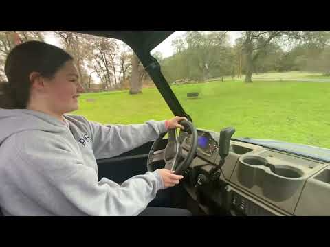 Tori driving the Polaris for the first time!