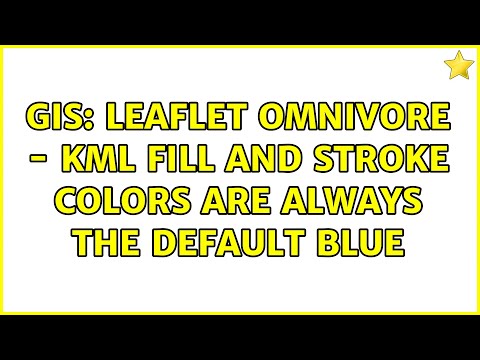 GIS: Leaflet Omnivore - KML fill and stroke colors are always the default blue