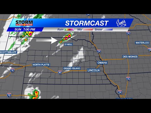 Severe storms expected across portions of the Great Plains Sunday evening