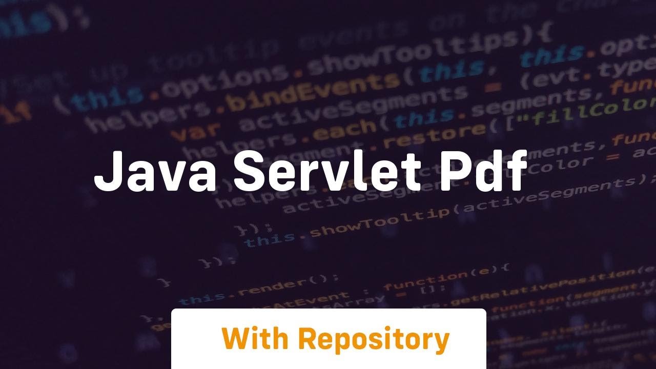 java servlet pdf